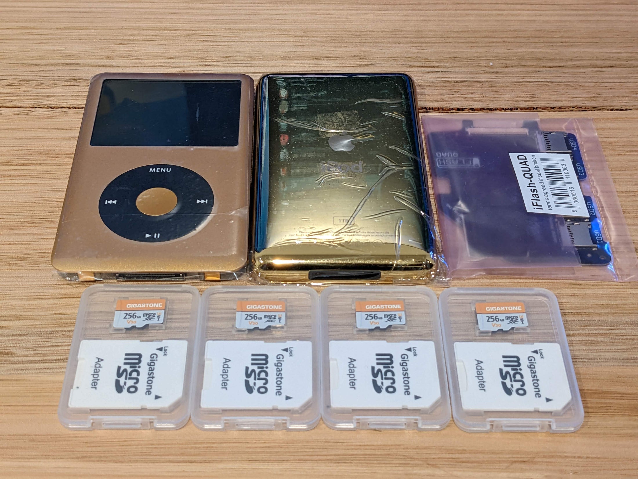 Custom Apple iPod Classic 7th Gen Flash Modded 256GB - 2TB / Big Batte ...